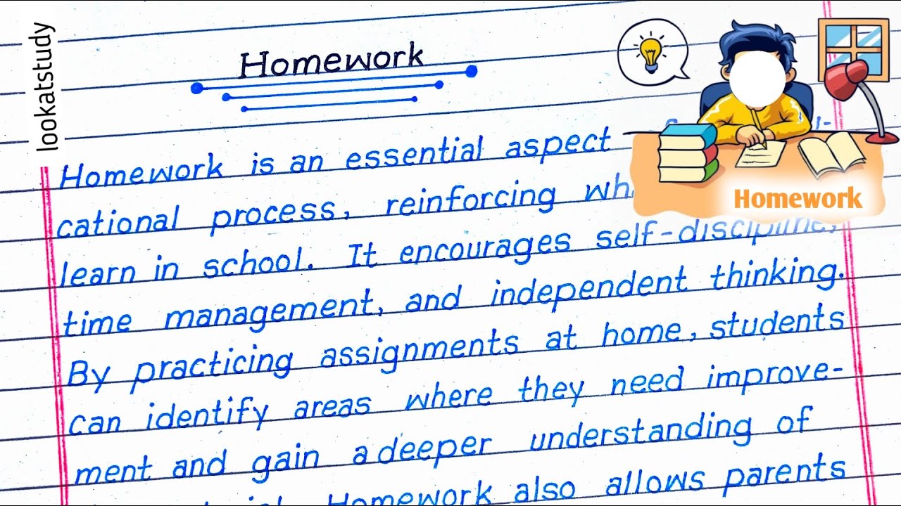 How to Write essay on Homework || About Homework - YouTube