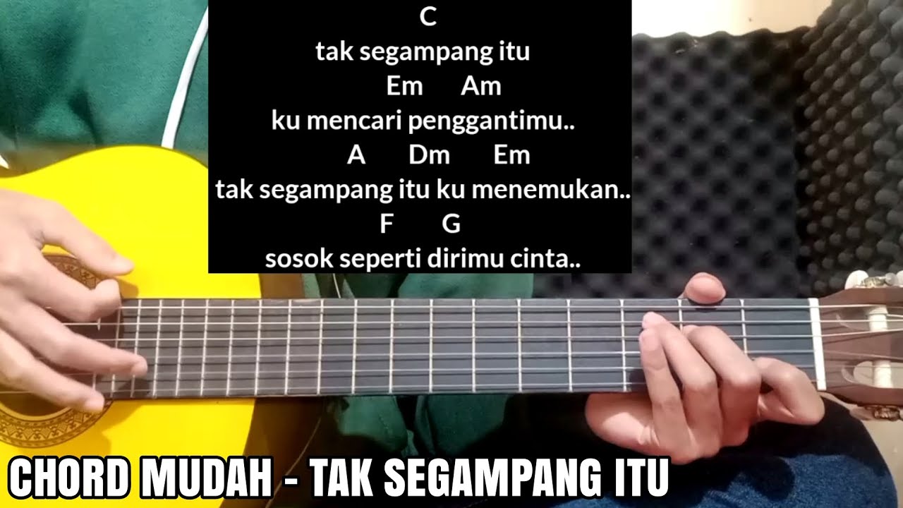 Tutorial Chord Mudah Lagu Anggi Marito - Tak Segampang Itu | Mudah ...