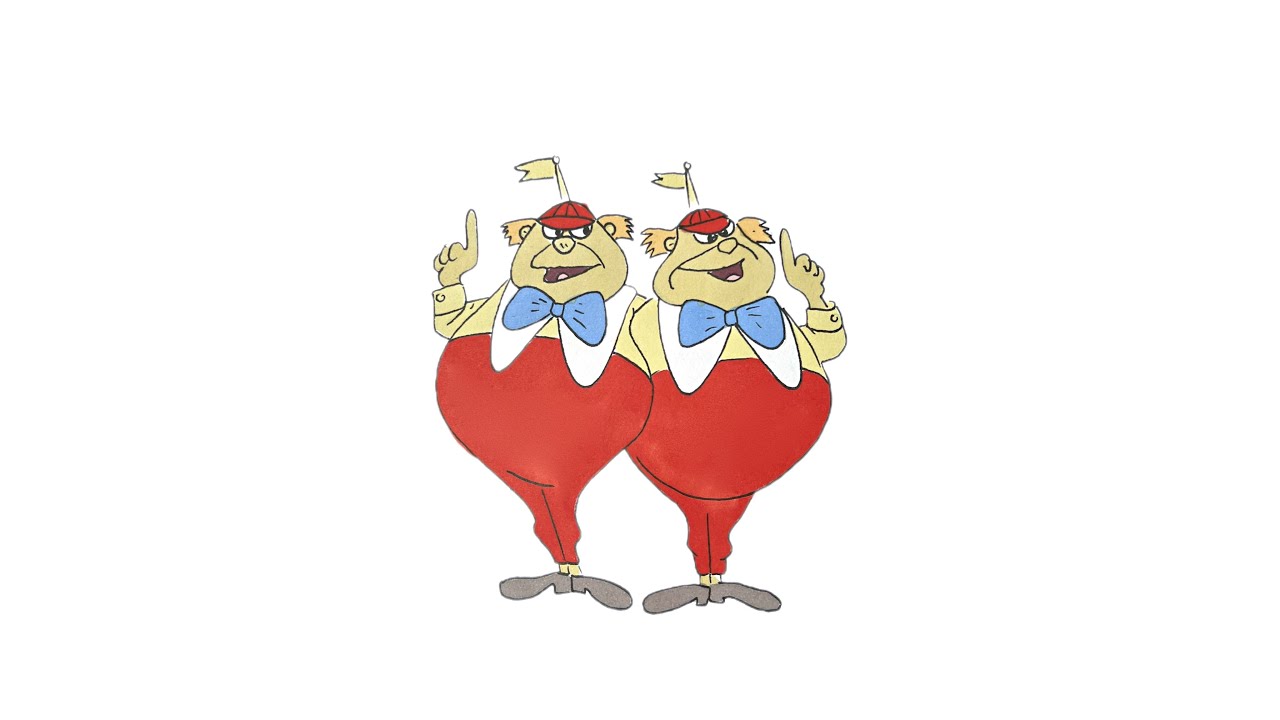 How to Draw Tweedle Dee and Tweedle Dum – Fun Drawing Session with ...