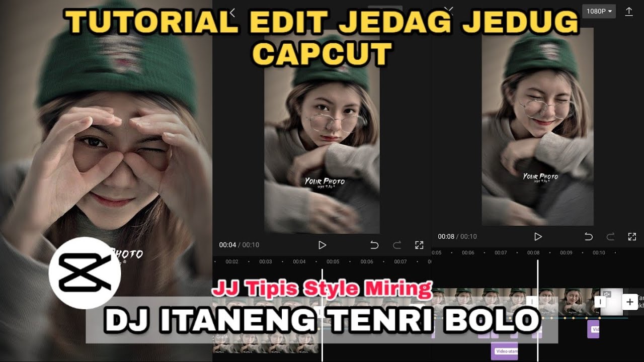 Tutorial Edit Jedag Jedug Capcut DJ ITANENG TENRI BOLO || JJ Tipis Style Miring - YouTube