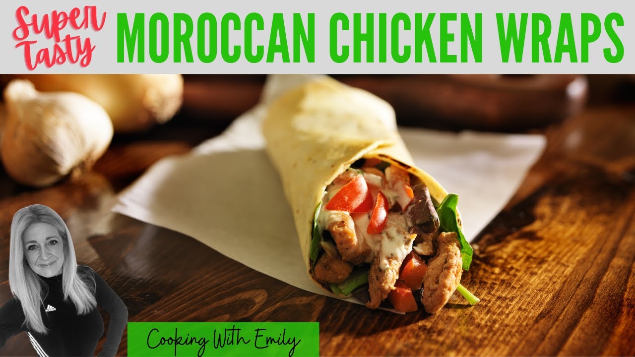 Moroccan Chicken Wraps | Gaming Snacks, Quick & Tasty Food - YouTube
