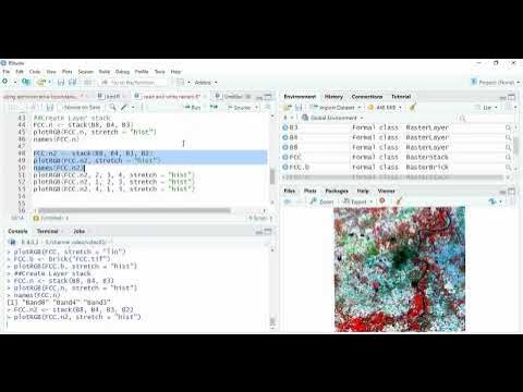 Reading, layerstacking and writing rasters in R using Raster and Terra packages - YouTube
