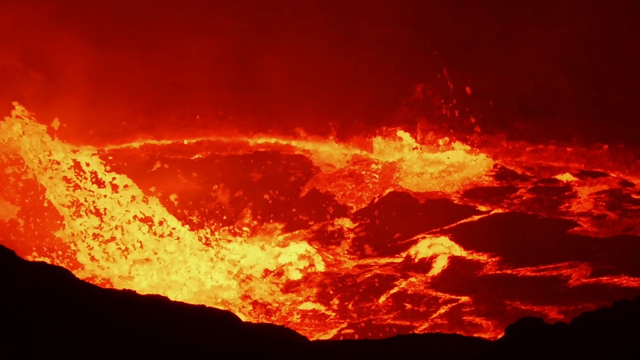 Lava Lake at Erta Ale in Ethiopia - YouTube
