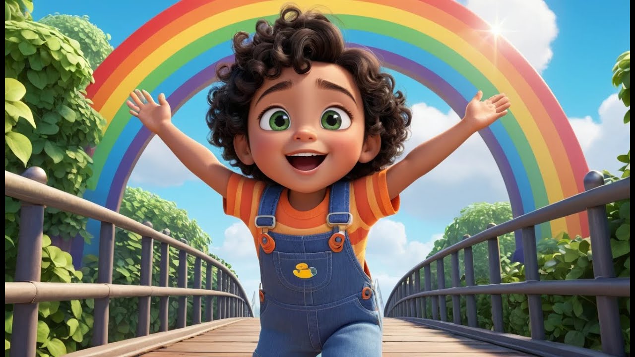 The Wobbly Rainbow Bridge | Magical Rainbow Song for Kids | Fun ...