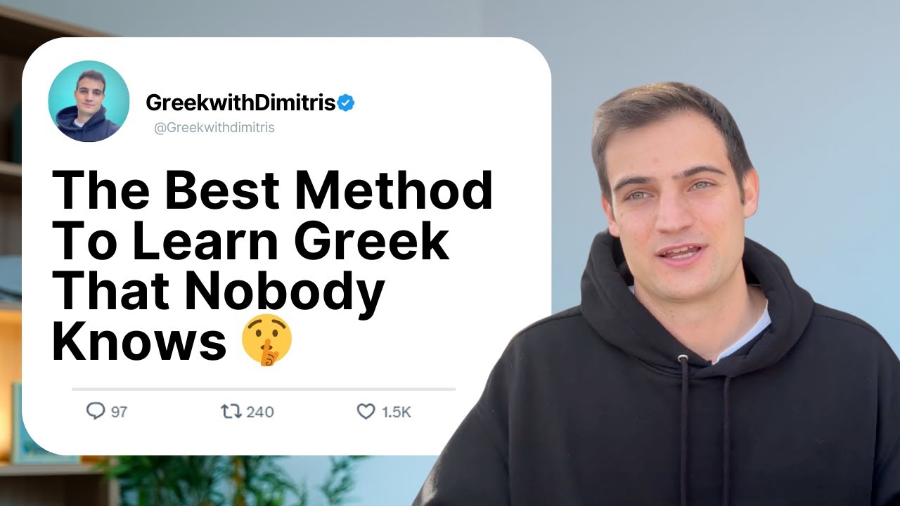 The Best Method To Learn Greek - YouTube