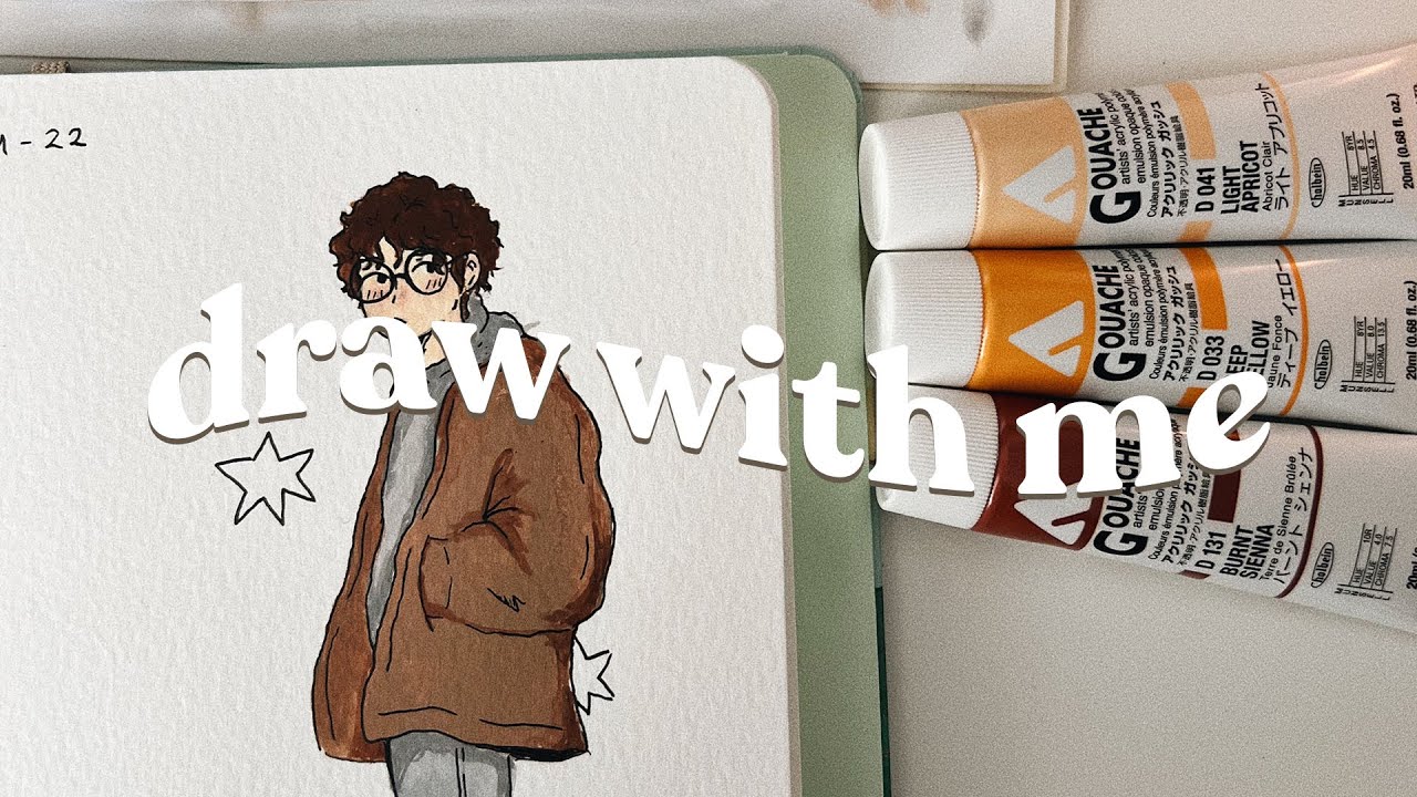 cozy draw with me ☕️ - YouTube