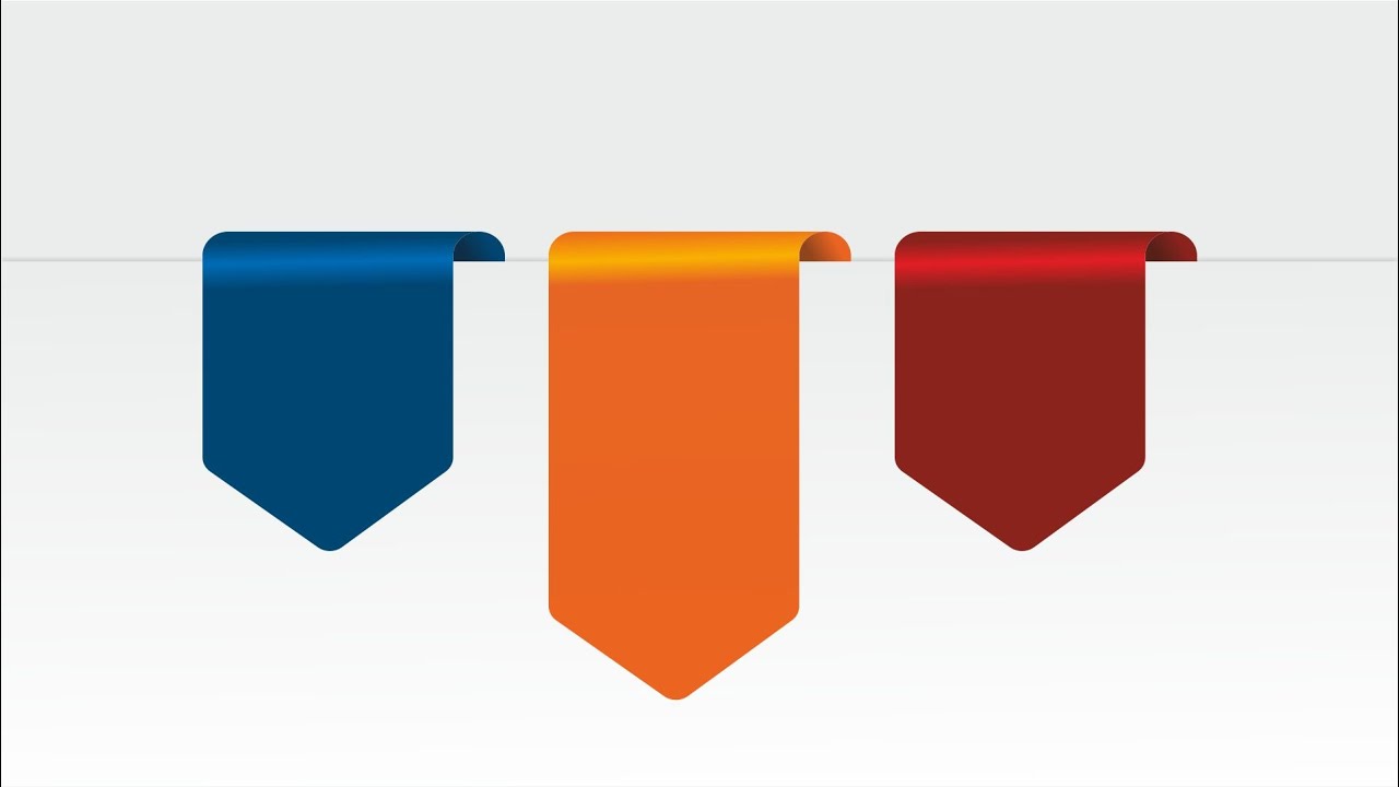 How To Create Modern Ribbon Banners Template in Coreldraw for Beginners ...
