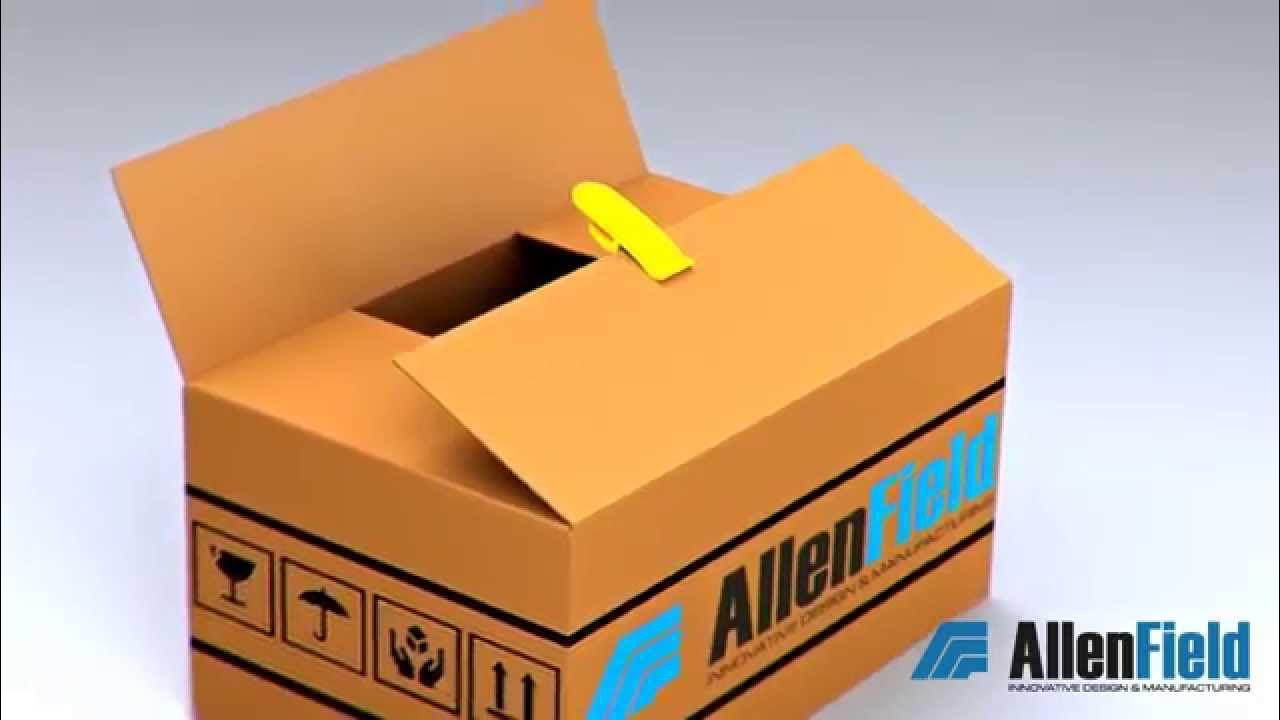 How to close a box without tape: Try the Box Flap Closure - YouTube
