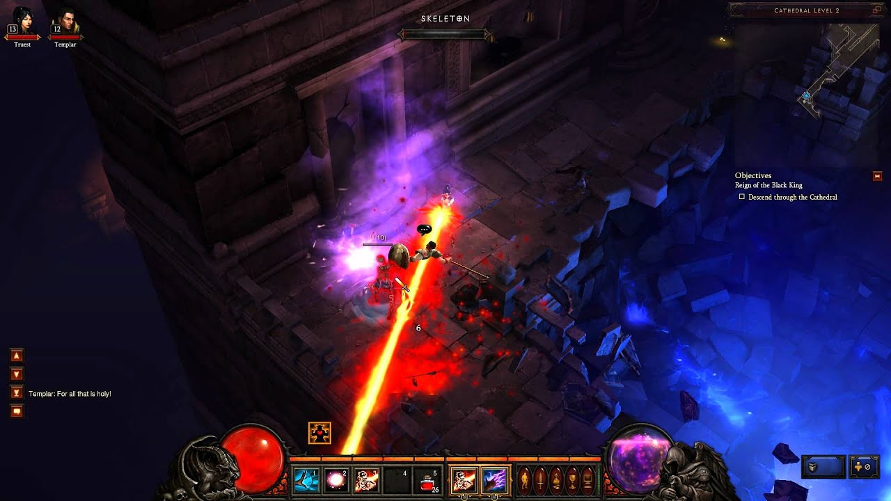 Diablo 3 Beta: Slow-mo Disintegrate Demo; Wizard - YouTube
