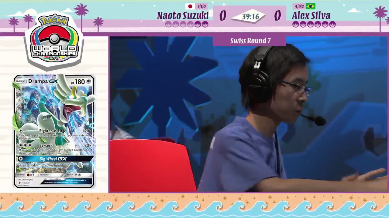 TCG DAY 2 NAOTO SUZUKI VS ALEX SILVA SWISS R7 POKEMON WORLD ...