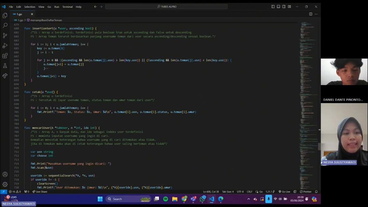 Presentasi Tugas Besar Algoritma Pemrograman - YouTube