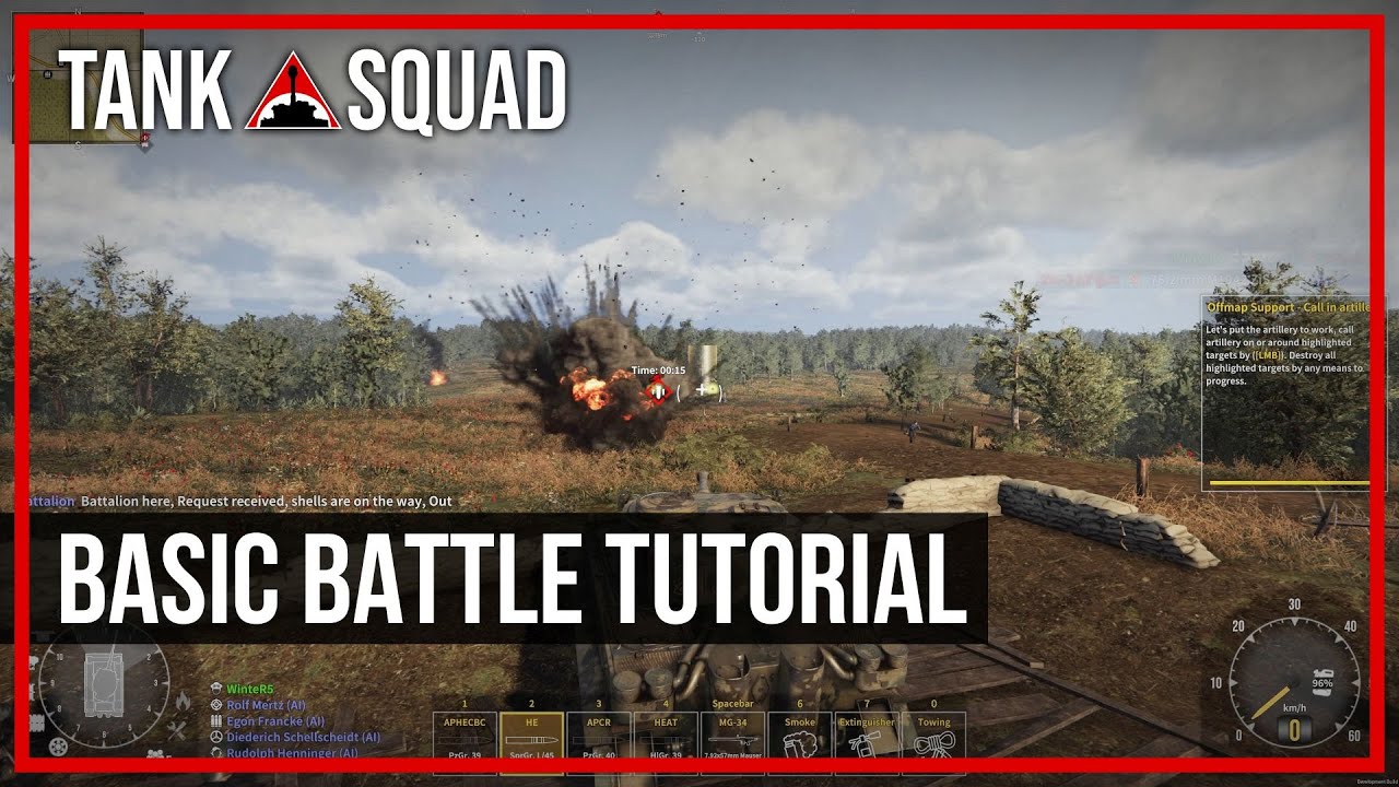 Tank Squad Basic BATTLE TUTORIAL #tanks #squad #tanksquad - YouTube