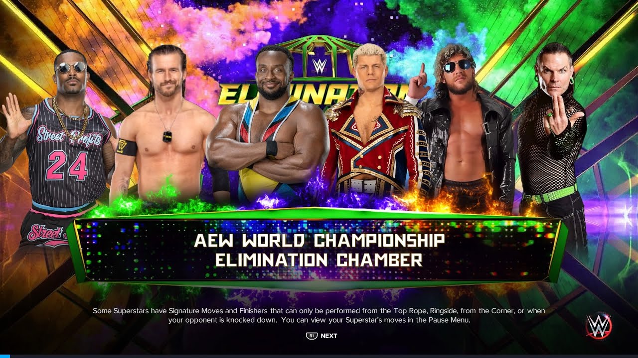 WWE 2K23 AEW Championship Elimination Chamber Match FMP Episode 12 ...