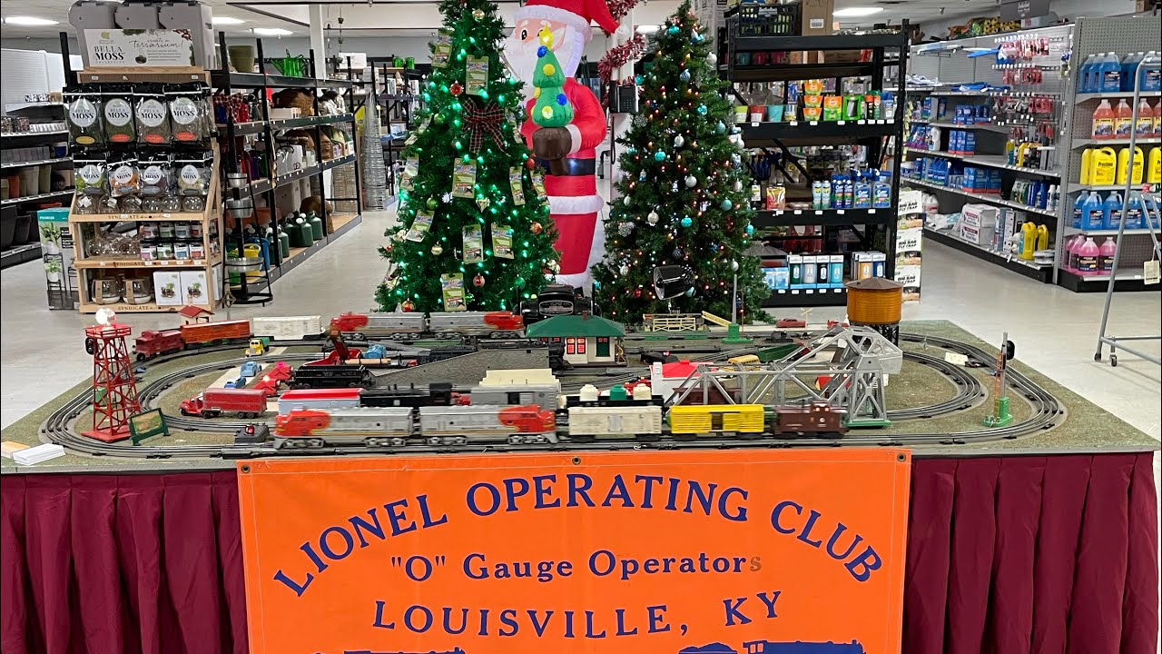 Nostalgic Lionel Train Run at Local Hardware Store - YouTube