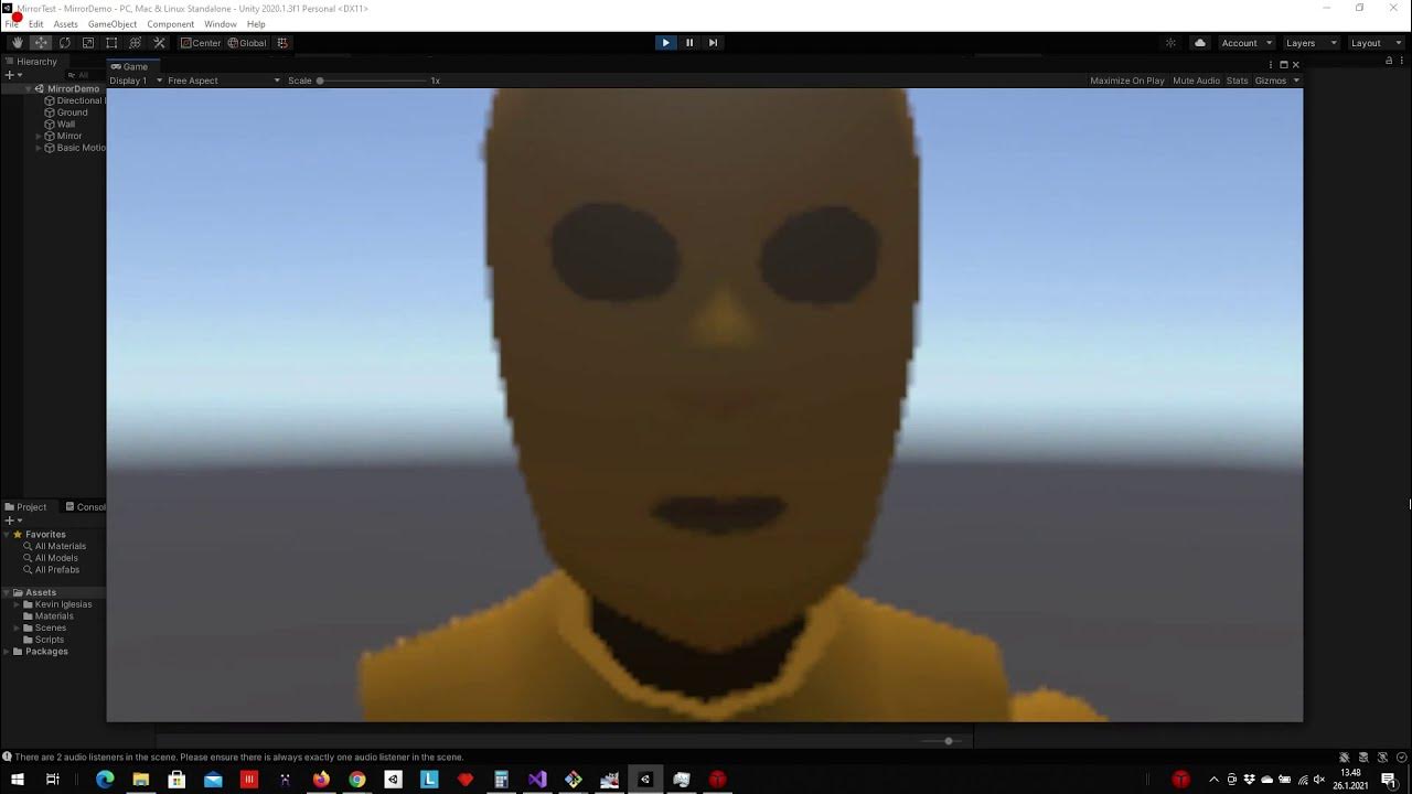 Unity3D mirror using camera and RenderTexture - YouTube