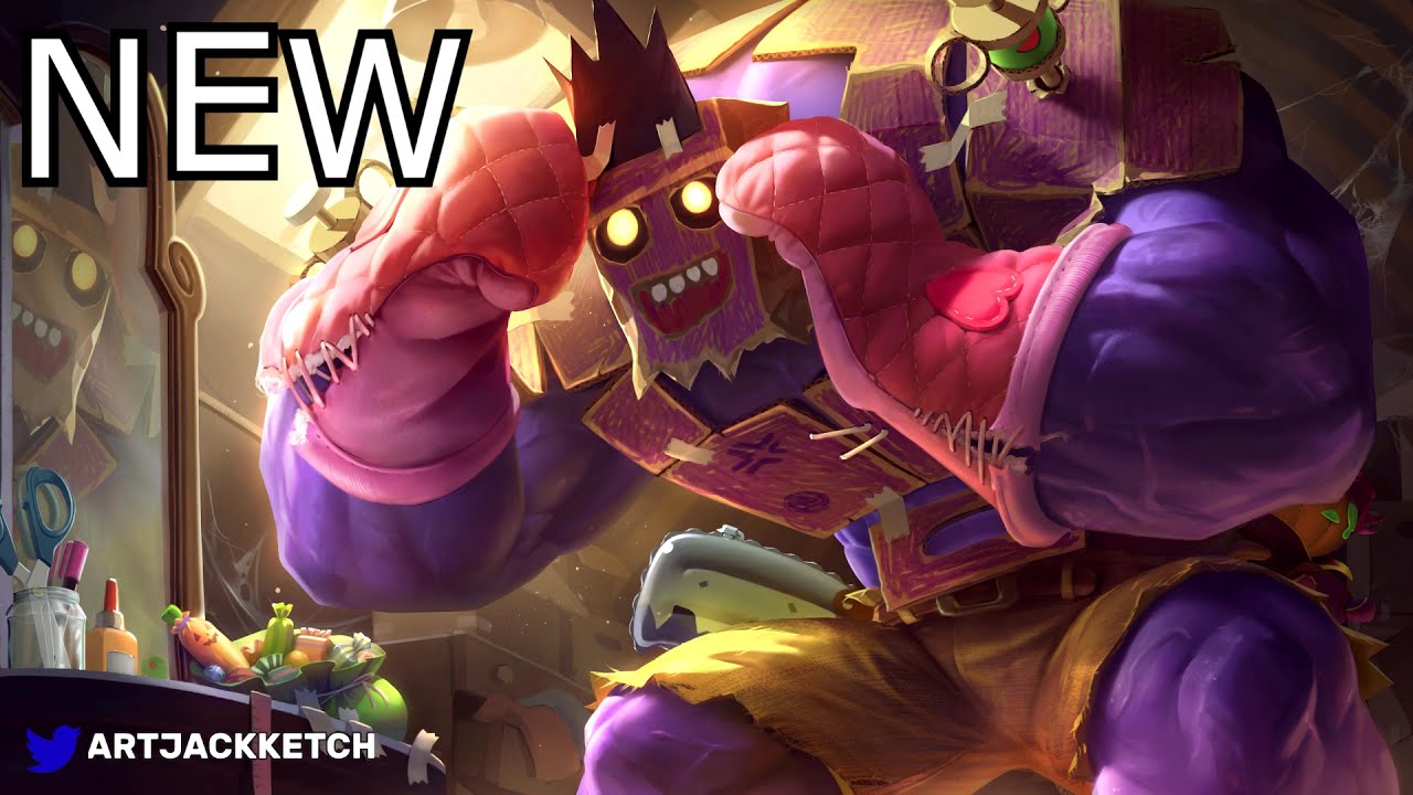 Dr Mundo Rework Splash Art Comparação - OLD vs NEW - YouTube