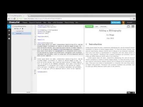LaTeX Tutorial pt 5 Bibliographies and Natbib Low | LaTeX Tutorials - YouTube