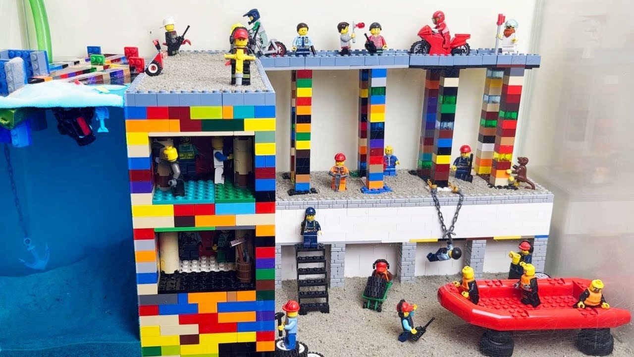 Lego Bridge gets Destroyed by Flood - YouTube