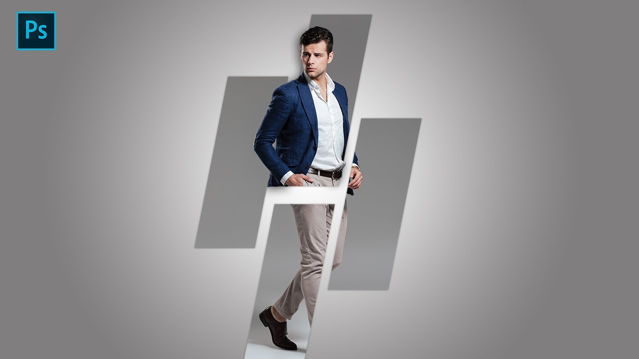 Photoshop Shape & Picture Masking | Adobe Photoshop tutorial - YouTube