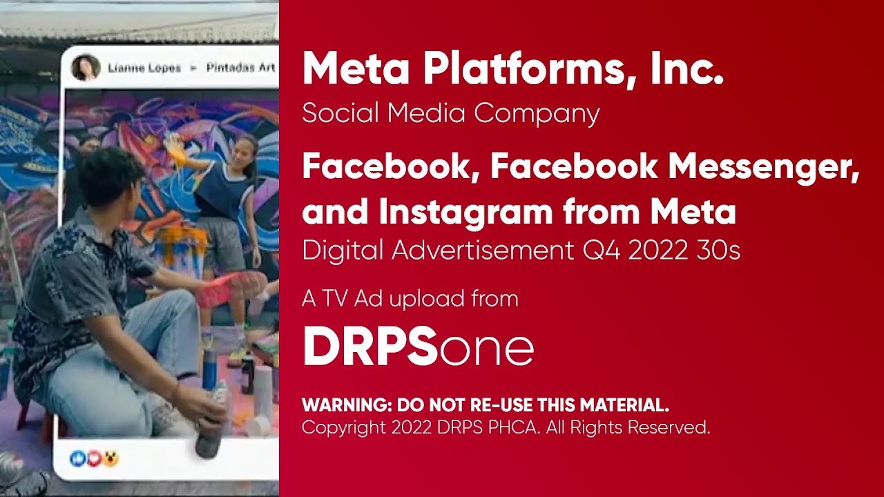 Facebook, FB Messenger and Instagram from Meta TV Ad Q4 2022 30s ...
