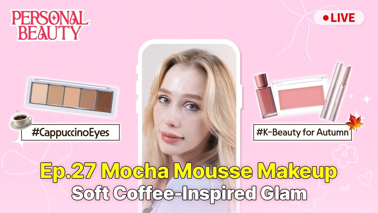🔴LIVE🔴 2025 Pantone Color “Mocha Mousse” Makeup Tutorial | Personal ...