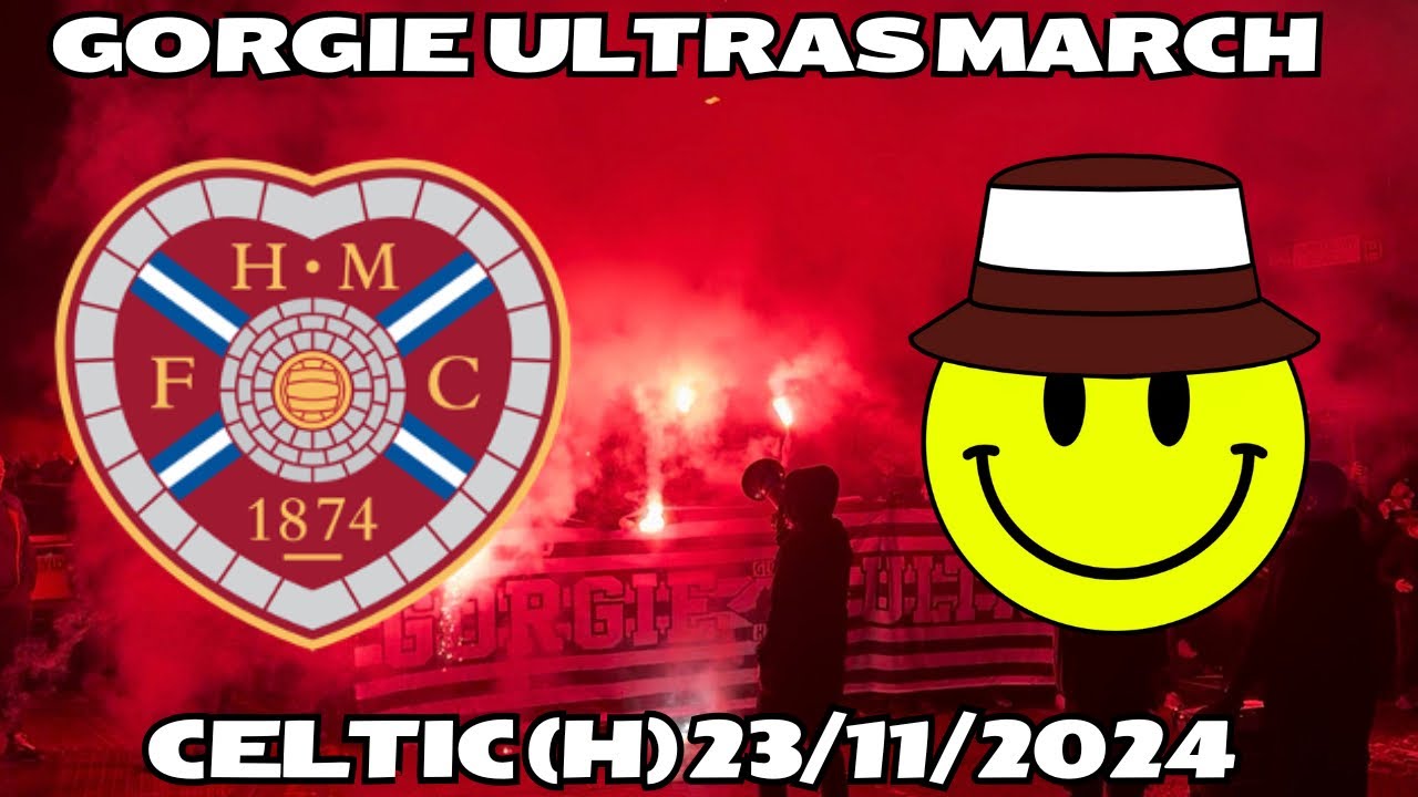 GORGIE ULTRAS MARCH TO TYNECASTLE!!! | Celtic (H) | 23/11/2024 - YouTube