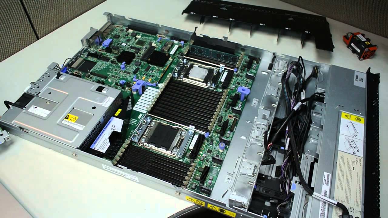 IBM System x3550 M4 Install System Board - YouTube