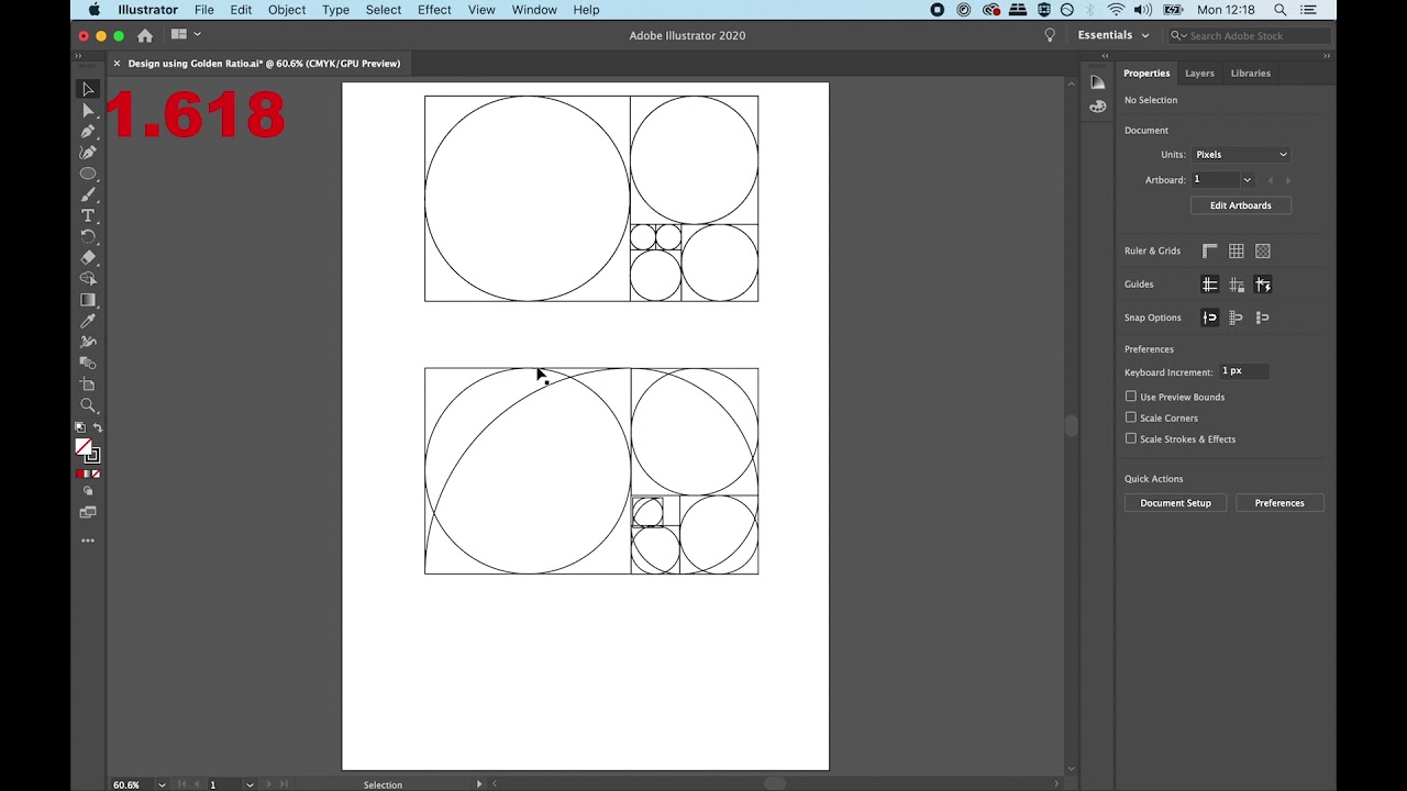 Creating and Using the Golden Ratio in Graphic Design - YouTube