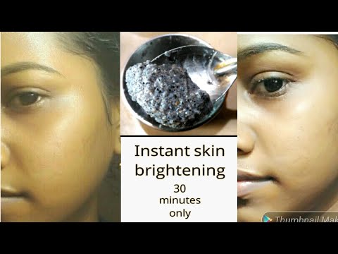 Instant skin whitening at home || skin whitening face pack || white ...