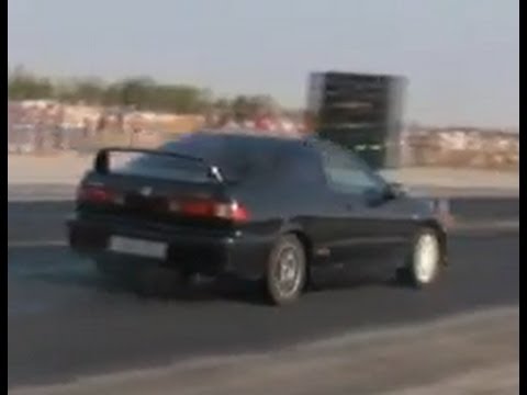 Honda Integra Type-R Vs. Honda CRX Drag Race - YouTube