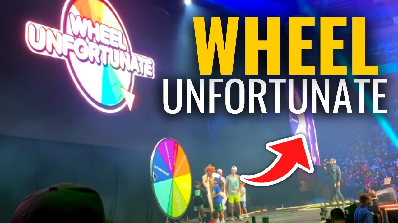Wheel Unfortunate Live @ #DudePerfectTour - YouTube