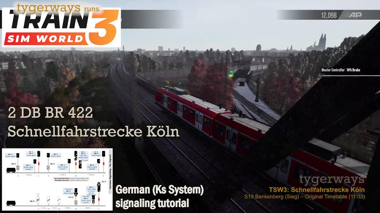 German signalling (Ks-System) on Schnellfahrstrecke Köln (TSW | German ...