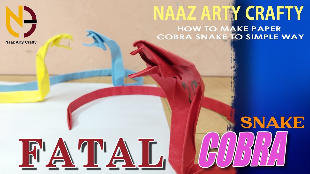Cobra craft, Cobra Crazy XYZ, Art And Craft, How to Make Paper Cobra ...