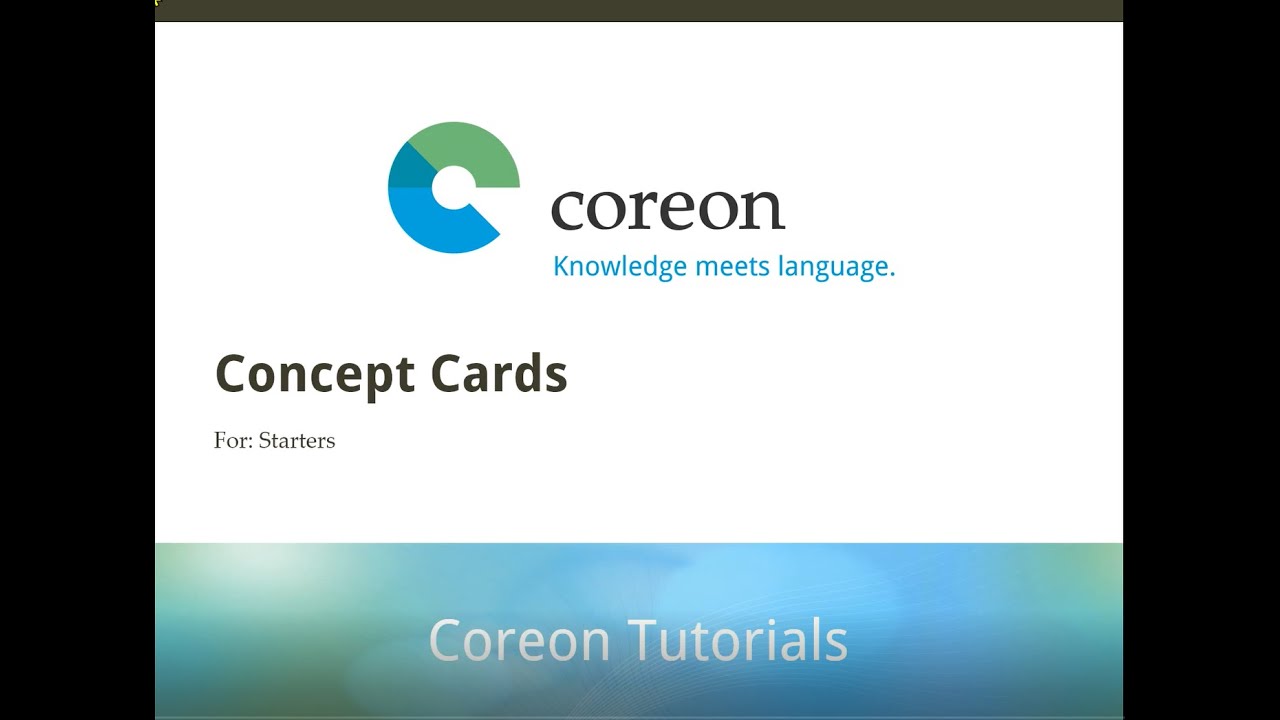 Coreon Video Concept Cards - YouTube