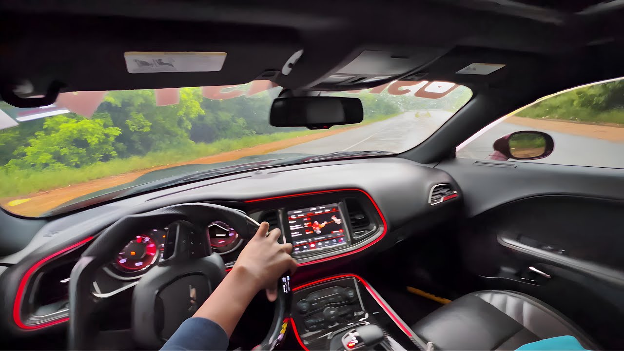 SLIDING HELLCAT AROUND EVERY CORNER*IN THE RAIN* - YouTube