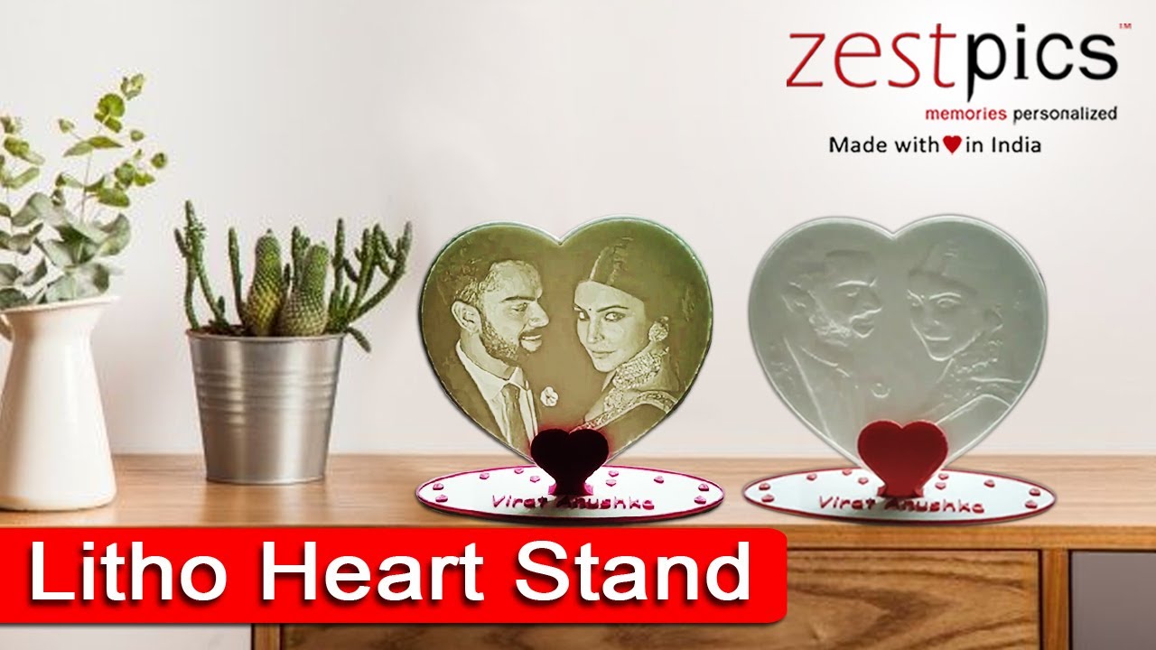 Litho Heart Stand | Lithophane Gifts | Zestpics - YouTube