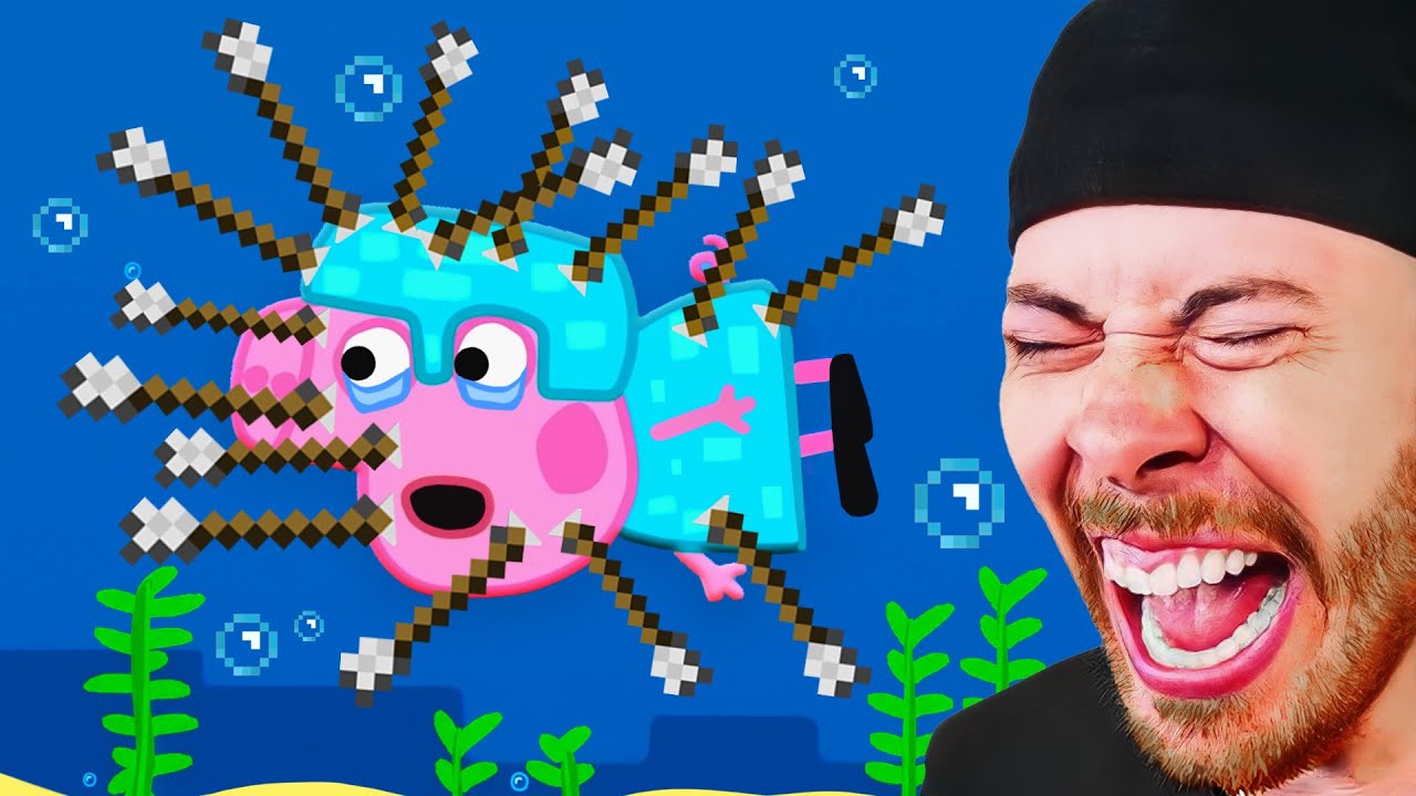 Peppa Pig Speed Runs Minecraft vs Hunters (Dream Minecraft Animation ...