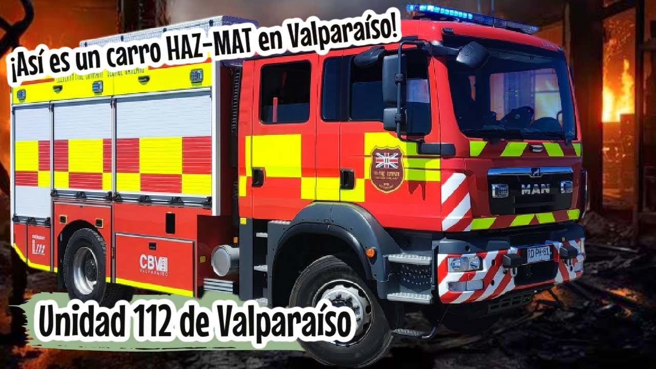 unidad 112 de Valparaíso carro / camión de bomberos - YouTube