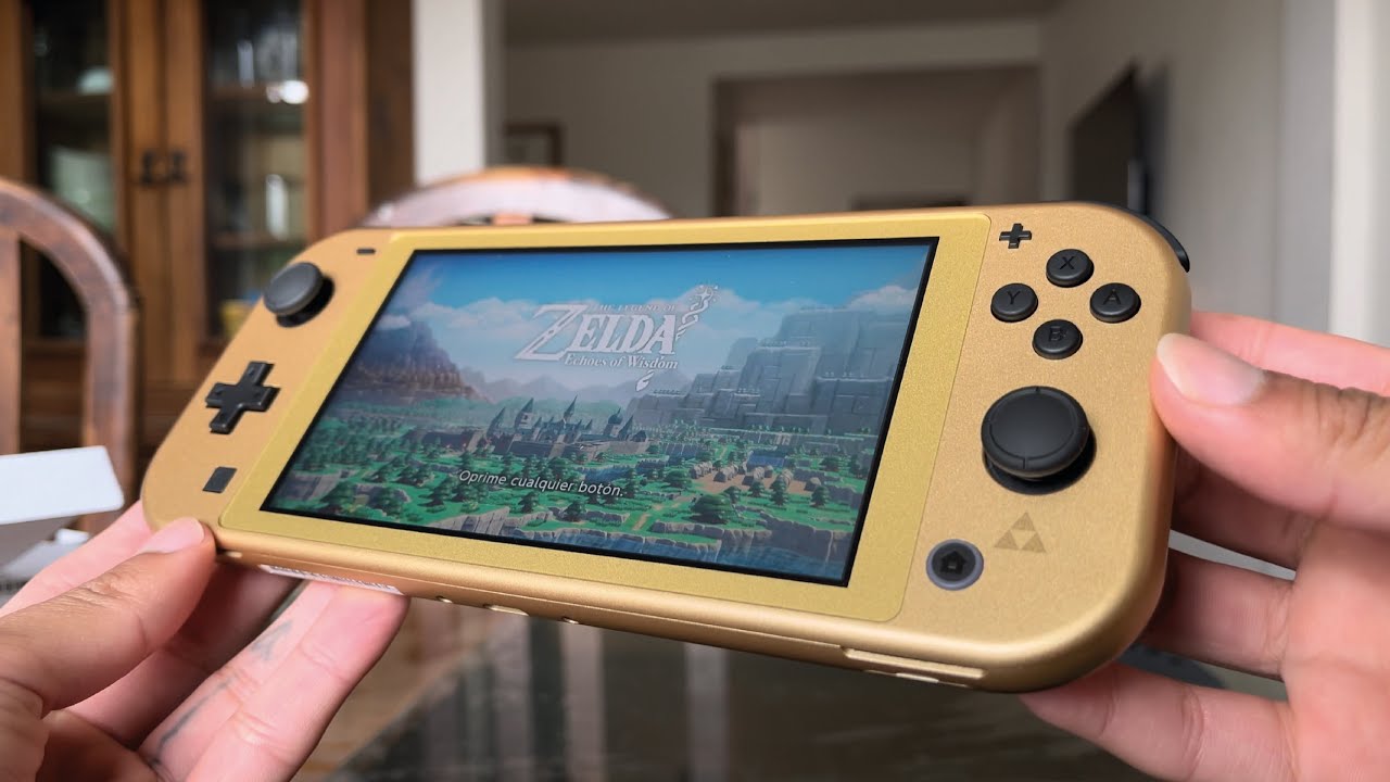 Unboxing Nintendo Switch lite Hyrule Edition | The Legend of Zelda ...