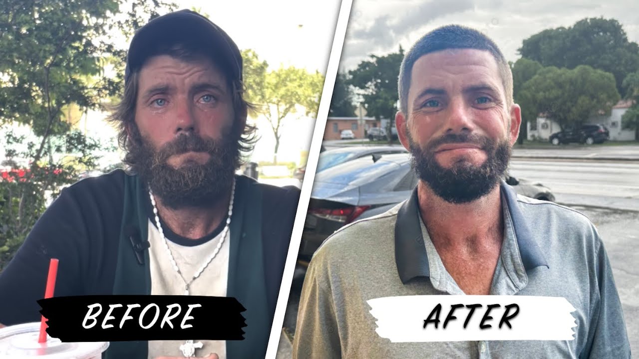 AMAZING TRANSFORMATION | Taking a homeless man back to his family - YouTube