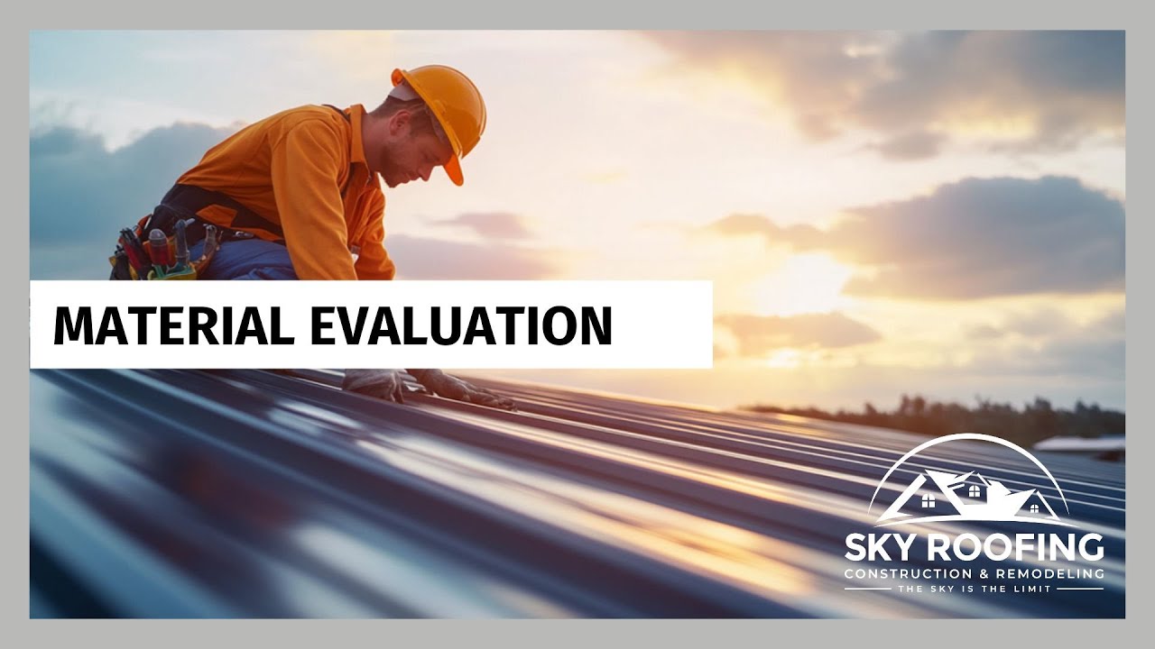 Material Evaluation - Sky Roofing Construction & Remodeling - Call (210) 942-9797 - YouTube