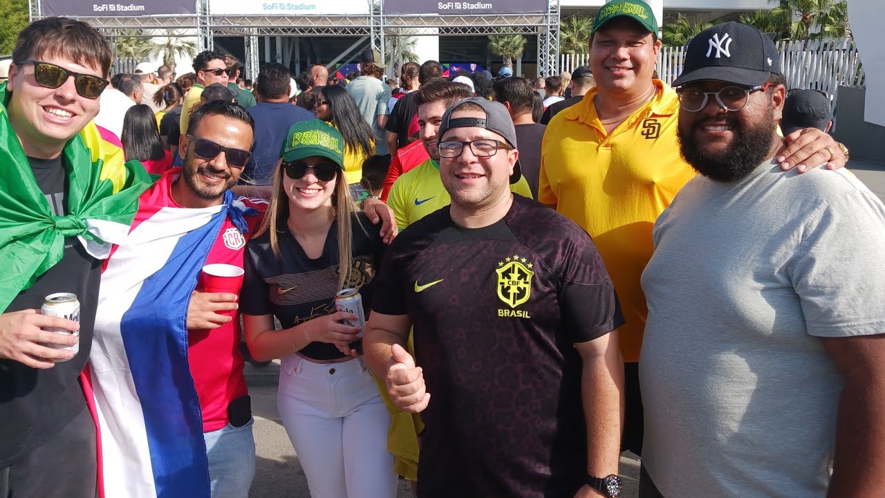 Brazil vs Costa Rica crazy fans reactions #copaamericausa2024 - YouTube