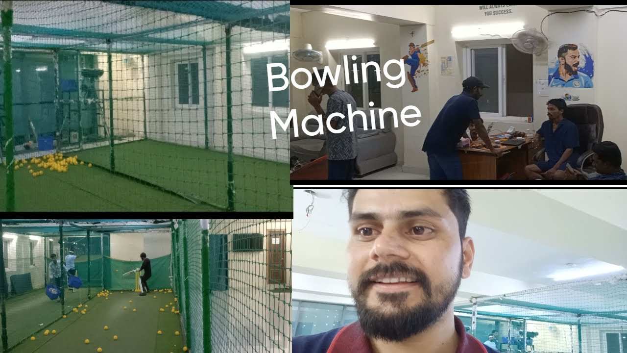 Indoor cricket nets & bowling machines - YouTube