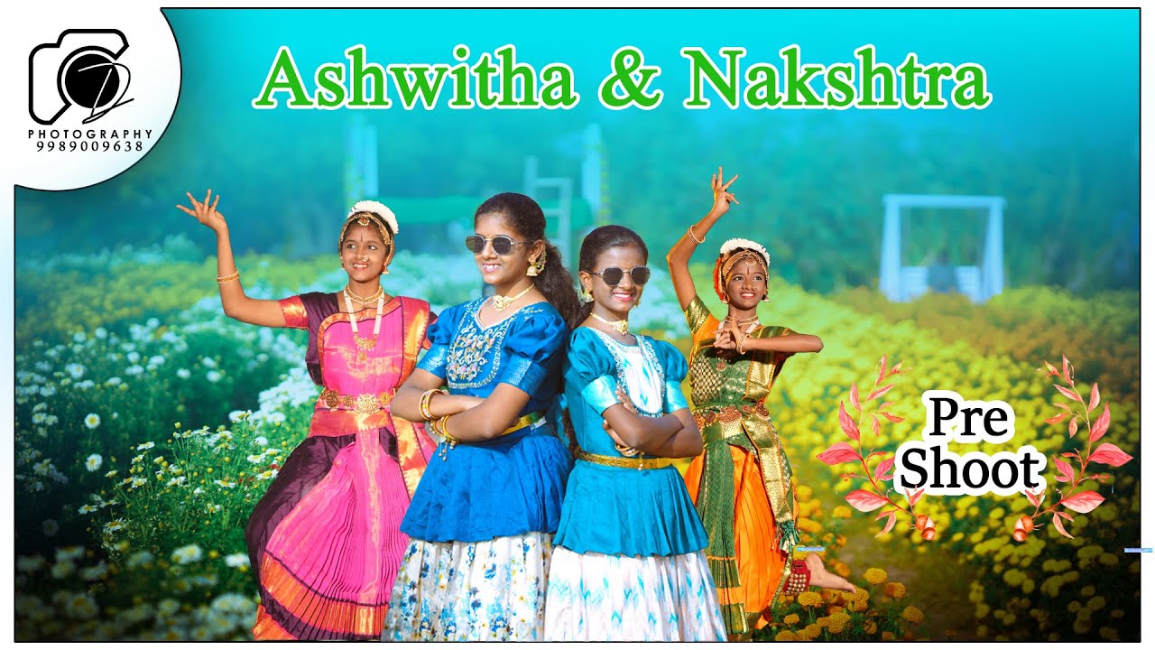 Half Saree Pre Shoot of ASHWITHA & NAKSHTRA Chandrulo Unde D ...