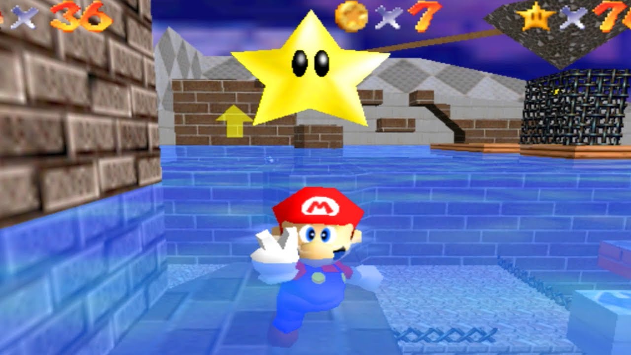 Super Mario 64 100% Guide Part 13 of 25 All 120 Power Stars, Red Coins ...