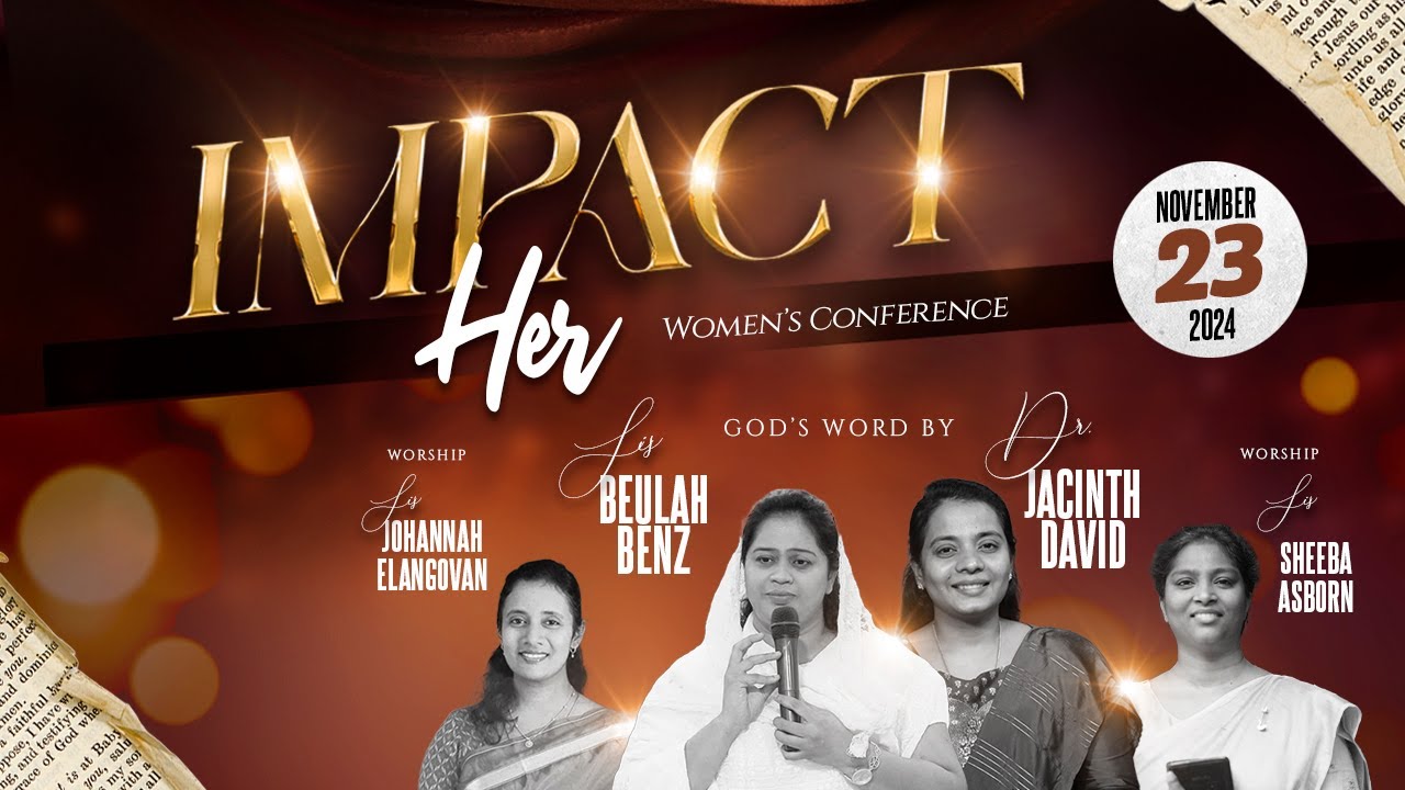 |WOMENS CONFERENCE - SESSION 2 | DR. JACINTH DAVID | SIS.JOHANNAH ...