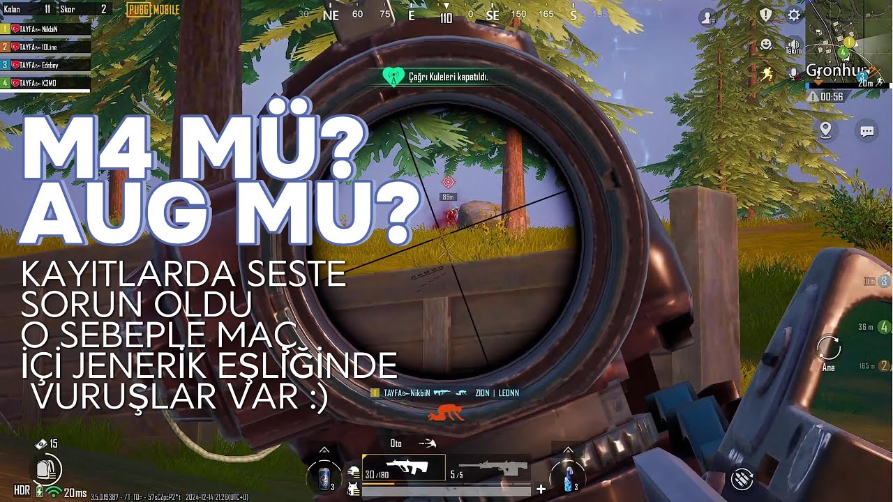 M4 vs AUG / SİZCE ? - SES HATASI OLDUĞUNDAN MAÇ İÇİ VURUŞLARI ATTIM ...