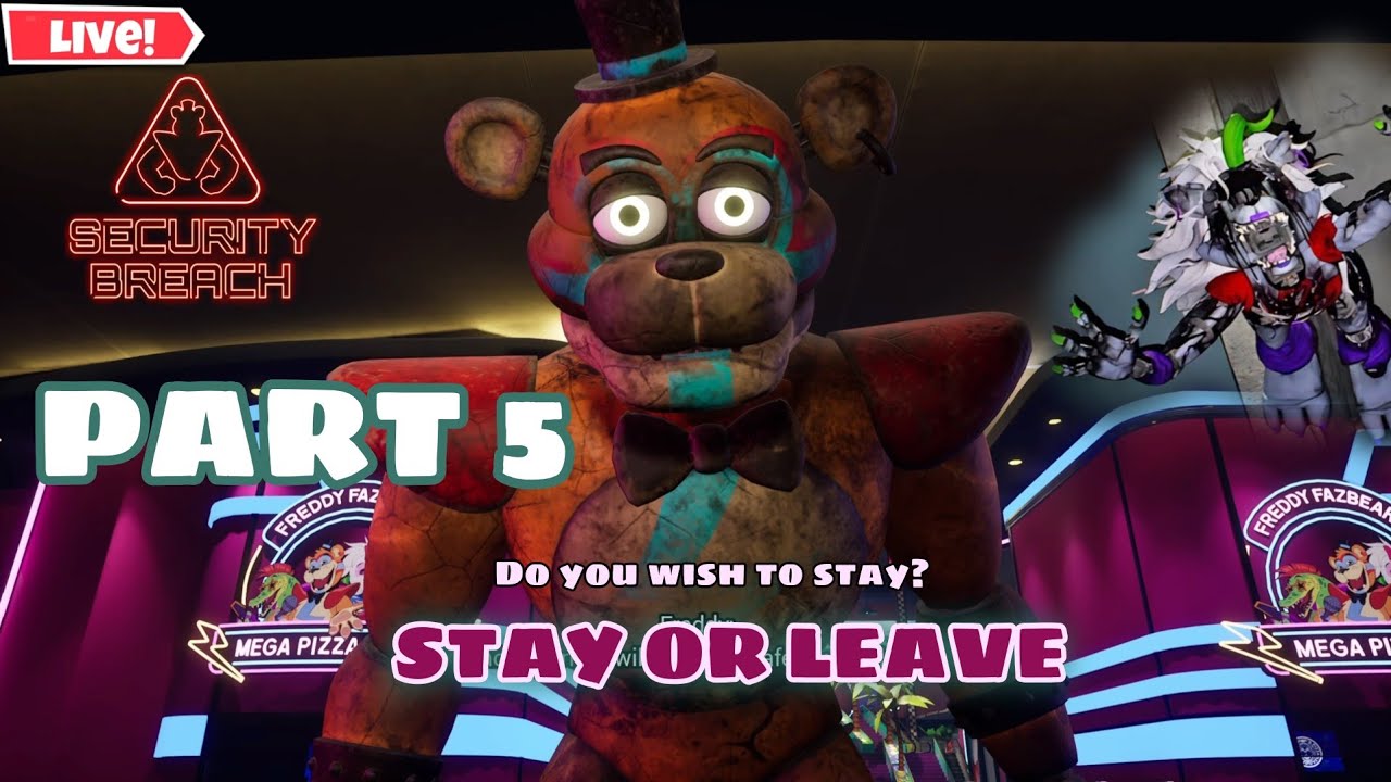 🔴LIVE: GREGORY IS A SAVAGE [FNAF SECURITY BREACH] (ROXYS EYES) STAY OR ...