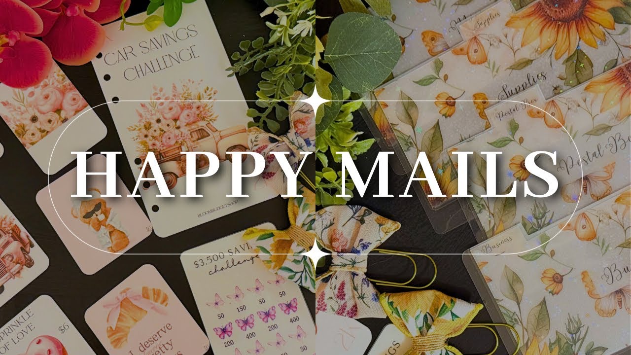 Cash Budgeting Happy Mail! New Envelopes & Trackers Unboxing - YouTube
