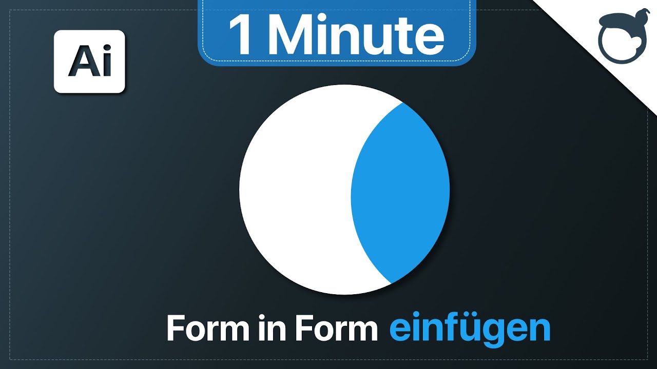 Illustrator: Form in Form einfügen [1 Minute] - YouTube